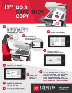 Use Card Shot on Your Sharp Copier - Les Olson IT